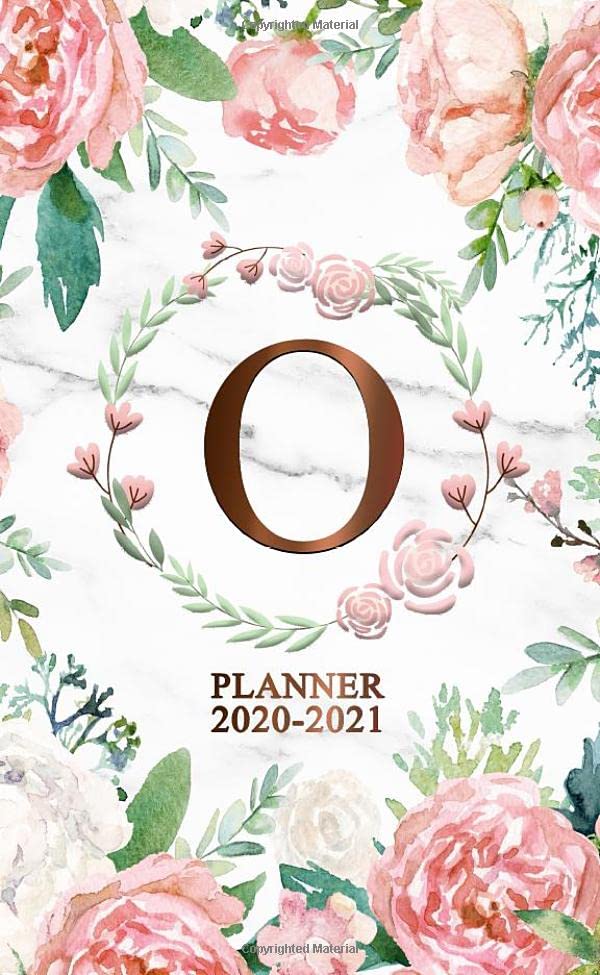 2020-2021 Planner: Monogram Initial Letter O Two Year 2020-2021 Monthly ...
