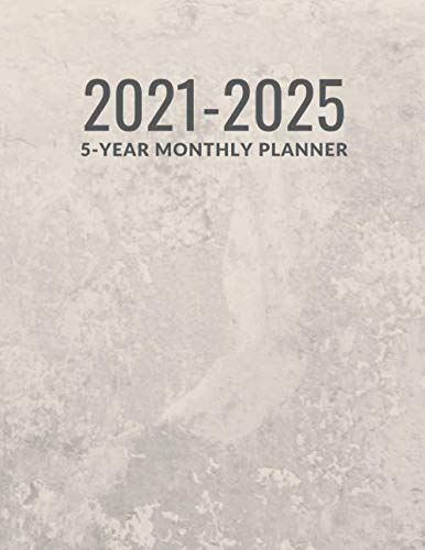 5 Year Monthly Planner 2021-2025: 60 Months Yearly Planner Monthly ...