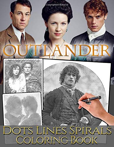 Outlander Dots Lines Spirals Coloring Book: Outlander Activity Dots ...