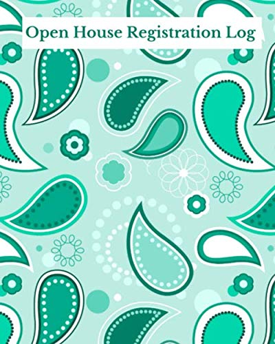 Open House Registration Log: Real Estate Agents, Brokers, FSBO Home ...