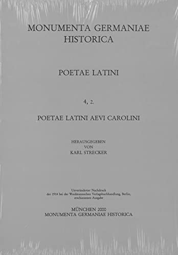 Poetae Latini Aevi Carolini (Monumenta Germaniae Historica - Poetae ...