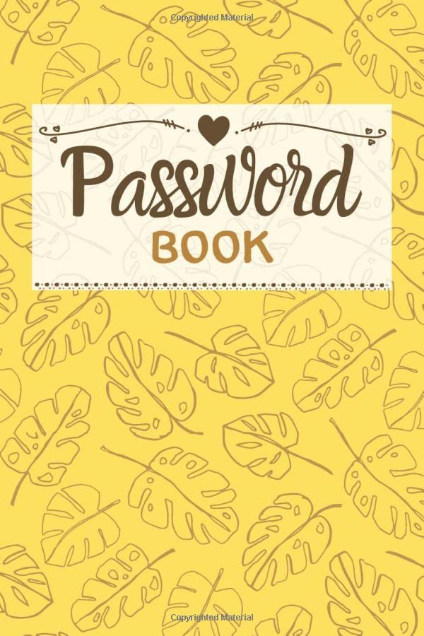 Password Book: Password Book |Internet Password Organizer| Logbook To ...