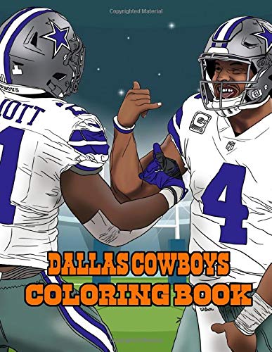 Dallas Cowboys Coloring Book: Professional American Football Team ...