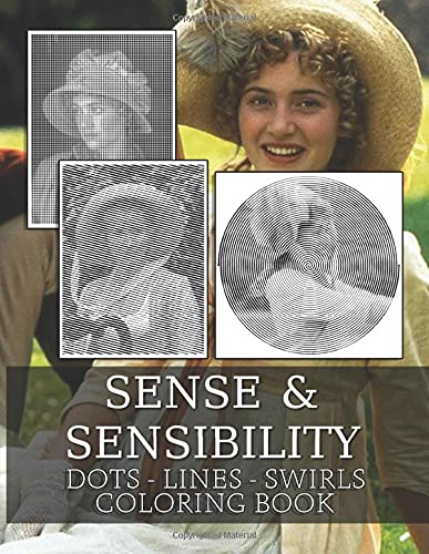Sense And Sensibility Dots Lines Swirls Coloring Book: Stress-Relief ...