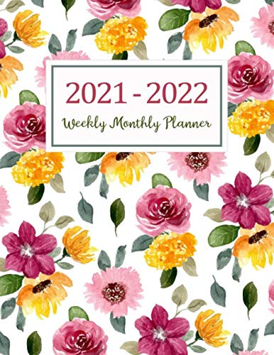 2021-2022 Weekly Monthly Planner: Two Year Calendar Schedule Organizer ...