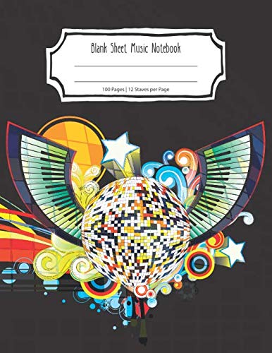 Blank Sheet Music Notebook: Lined/Ruled Paper And Staff | Manuscript ...