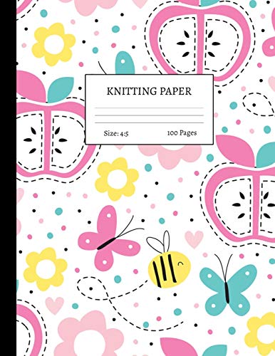 Knitting Paper: Graph Notebook and Journal for Patterns | 4:5 Ratio ...