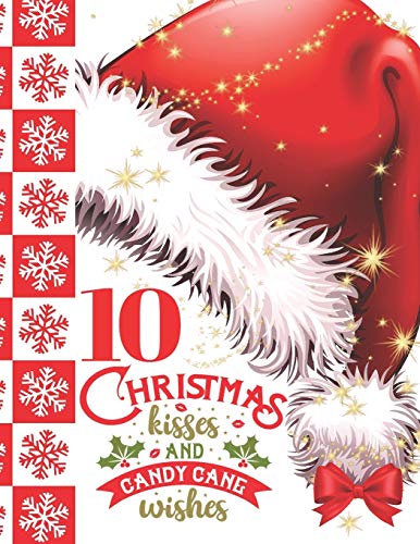 10 Christmas Kisses And Candy Cane Wishes Glitter Holiday Sudoku 