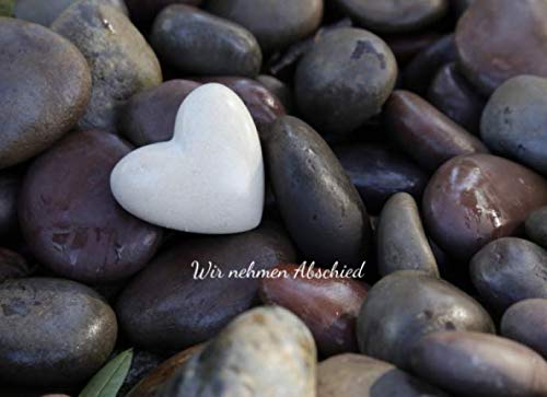 WIR NEHMEN ABSCHIED: Kondolenz Gästebuch RAHMEN für die Trauerfeier ...