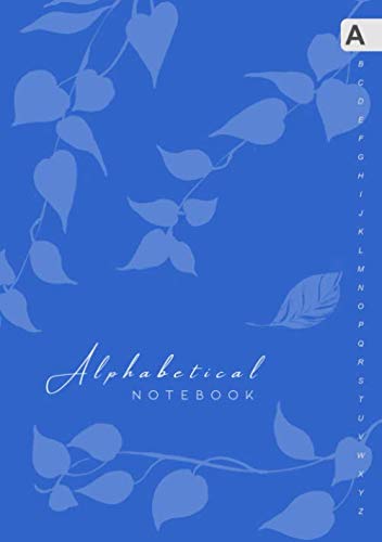 Alphabetical Notebook: B5 Lined-Journal Organizer Medium with A-Z ...