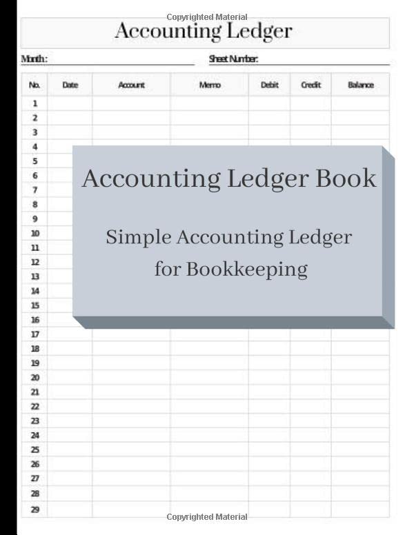 Accounting Ledger Book: Simple Accounting Ledger for Bookkeeping by ...