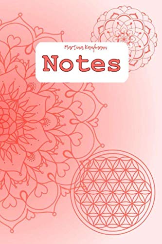 Notes: Notebook, A5, soft cover with mandala and flower of life, 120 ...