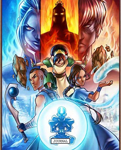 Journal: Soft Glossy Wide Ruled Journal The Last Airbender Aang Katara ...