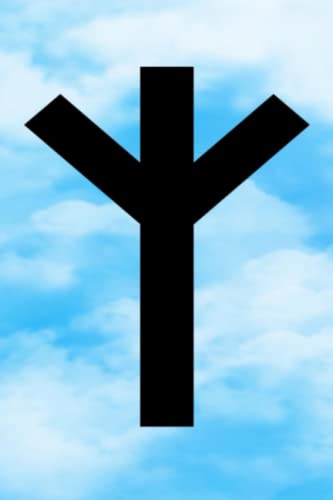 Algiz Personal Journal, Elder Futhark Norse Rune, With Sky Background ...