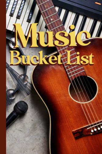 Music Bucket List: A memory journal to record your favorite Bands ...