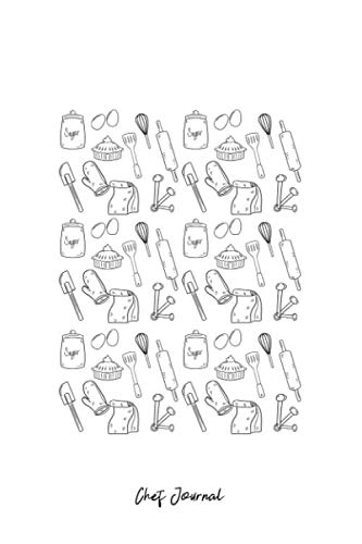 Chef Journal: Baking Tools Ingredients Pattern Cute Pastry Chef Baker ...
