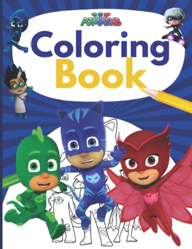 Pj Masks Coloring Book: High Quality PJ Masks Colouring Book, Amazing ...