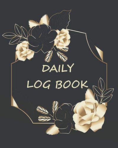 Daily Log Book: Floral Cover Daily Activity Log Book | Daily Work Log ...