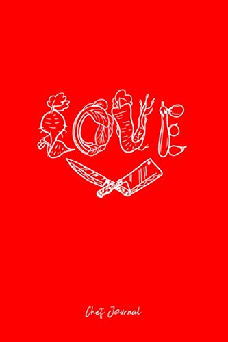 Chef Journal: Love Word Made Of Vegetables Cute Food Chef Cooking Gift ...