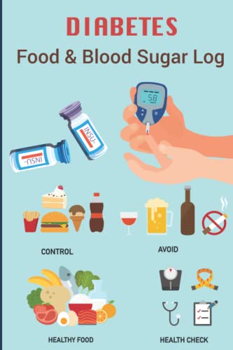 Diabetes Food & Blood Sugar Log: Simple Blood Sugar Logbook & Daily ...