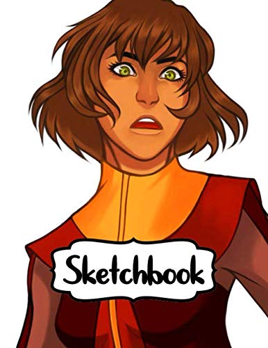 Sketchbook: Soft Glossy Sketchbook The Last Airbender Aang Katara Sokka ...