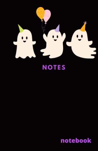 HARDCOVER NOTEBOOK CUTE LITTLE GHOSTS: JOURNAL NOTEBOOK 120 PAGES 5,5 x ...