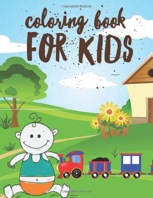 Coloring Book For Kids: Fun with Letters, Numbers, Colors, Shapes ...