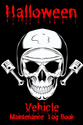 Halloween Vehicle Maintenance Log Book: Car Repair Journal | Inspection ...