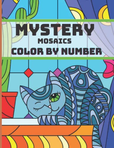 Mystery Mosaics Color By Number: Mosaic Designs & Patterns Coloring ...