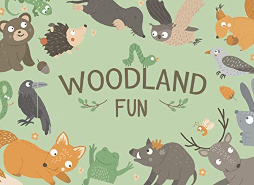 Woodland Fun: Forest Animals Activity Book for Kids (Ages 4-8) - Board ...