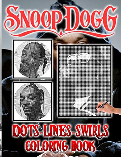 Snoop Dogg Dots Lines Swirls Coloring Book: Great Snoop Dogg Diagonal ...