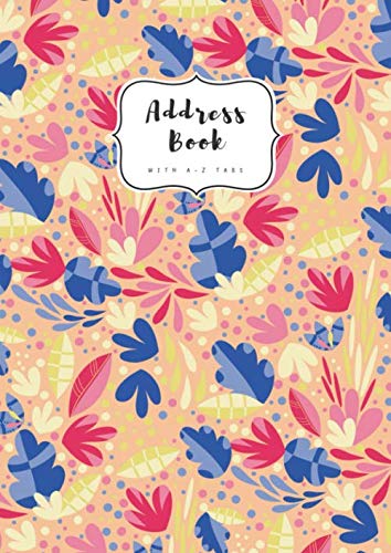 Address Book with A-Z Tabs: A4 Contact Journal Jumbo | Alphabetical ...