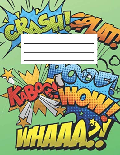 Comic Handwriting Practice Book: Blank Lined Paper to Improve Writing ...
