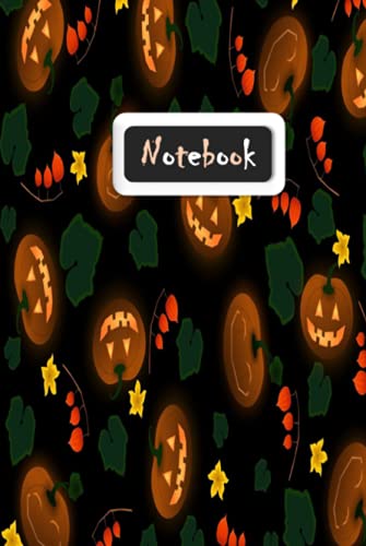 Notebook: Lovely Pumpkin Halloween Notebook Journal Gift | Happy ...