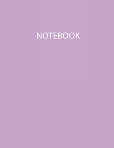 Notebook: Lilac Notebook / Lined Notebook Journal, 110 Pages, 8.5x11 ...