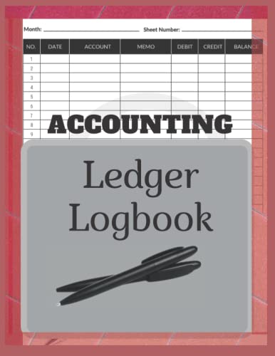 Accounting Ledger logbook: Accounting ledger 120 pages to adjust ...