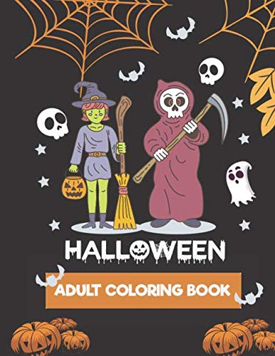 Halloween Adult Coloring Book: New and Expanded Edition, Unique Designs ...