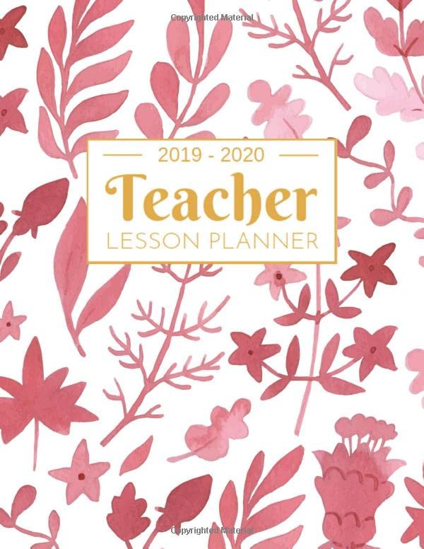 Teacher Lesson Planner: Weekly and Monthly Calendar Agenda | Academic ...