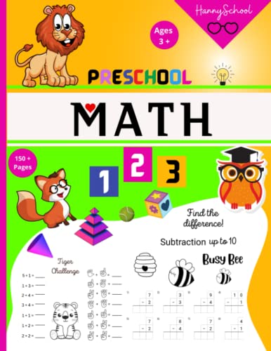 Preschool Math Workbook: Early Pre-K Mathematics Learning for Toddlers ...
