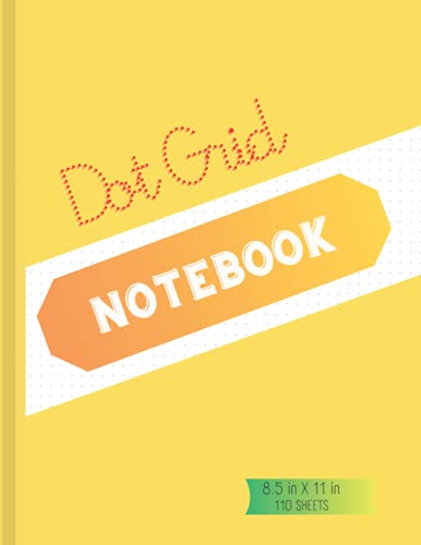 Notebook Dot Grid: Minimalist, 8.5 x 11 inches, 110 Pages with dotted ...