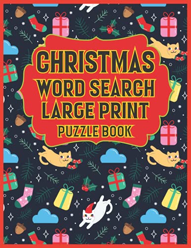 Christmas Word Search Large Print Puzzle Book: Christmas Puzzle Book ...