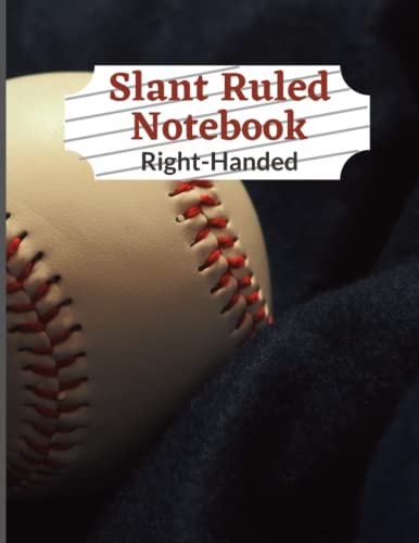 Slant Ruled Right-Handed Notebook: caligraphy kits for beginners/Low ...