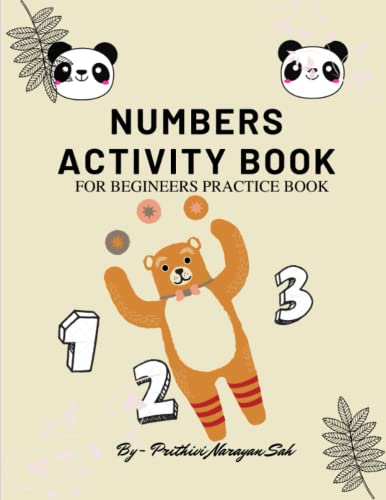 NUMBERS ACTIVITY BOOK: Practice book for kids by MR. PRITHIVI NARAYAN ...