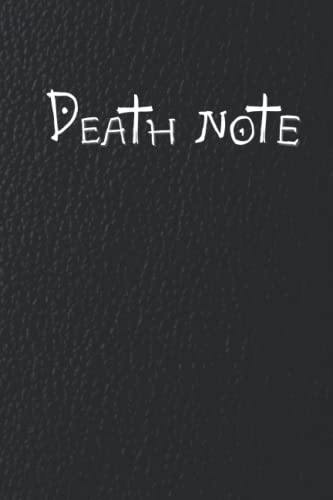 DEATH NOTE: Notebook, 6х9, Black Leather Imitation Cover, 120 College ...