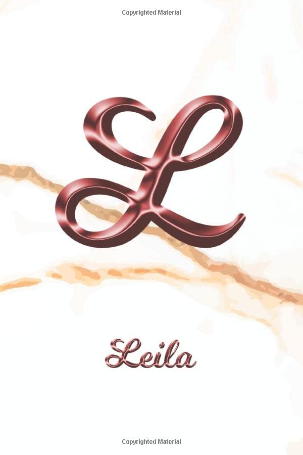 Leila: 1 Year Weekly Planner with Note Pages (12 Months) | White Marble ...