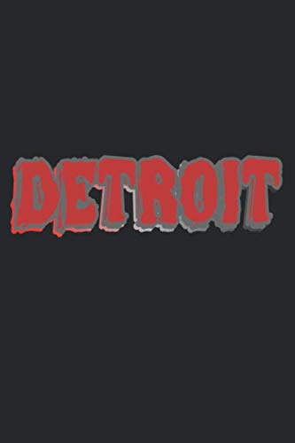 Detroit: A5 Notizbuch, 120 Seiten liniert, Michigan USA Detroit Lake by ...