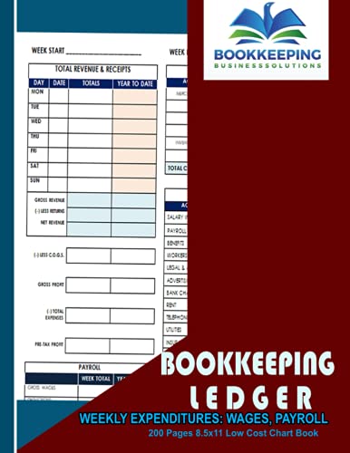 BOOKKEEPING LEDGER: Accounting Ledger Book for Business Bookkeeping ...