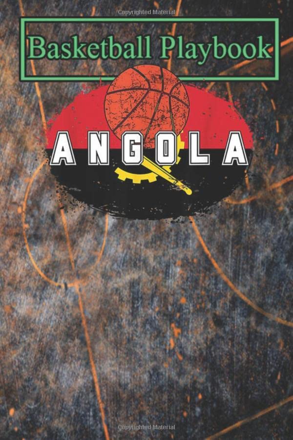 Basketball Playbook: Angola Flag Basketball Jersey Gift for Fans and ...