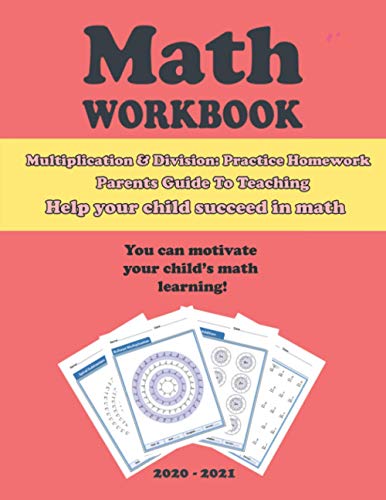 Math Workbook: Multiplication & division practice homework, parents ...