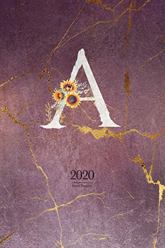 2020 Diary Planner: Cute Watercolor Sunflowers January to December 2020 ...